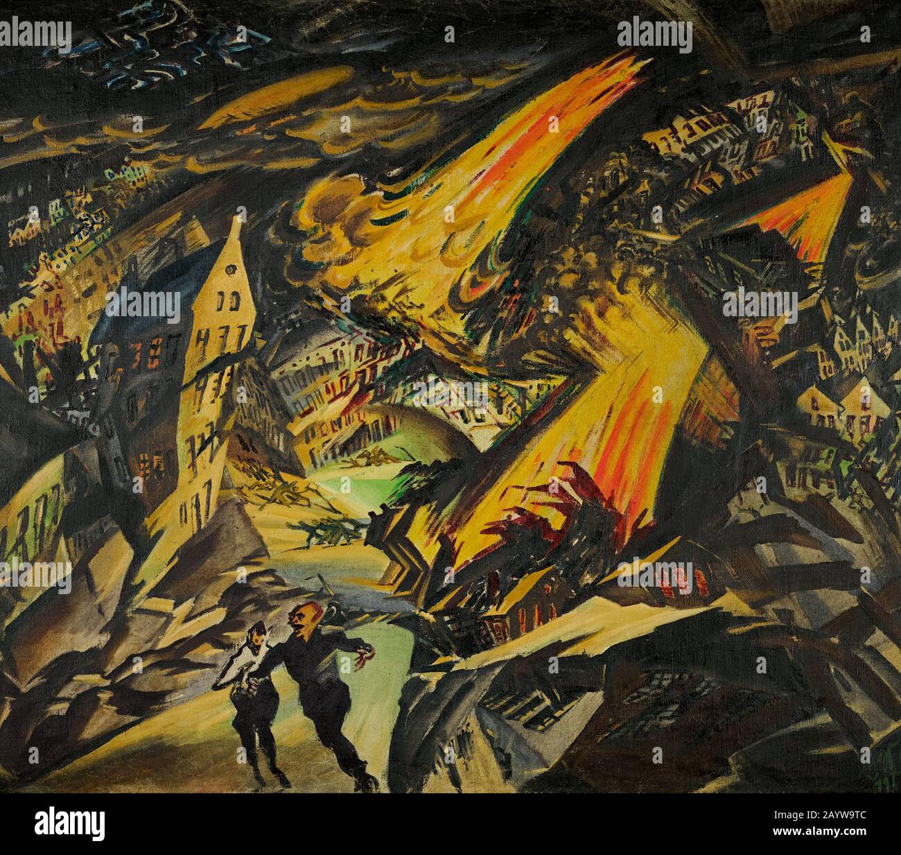 Paysage apocalyptique. Musée: COLLECTION privée. Auteur: Ludwig MEIDNER ...