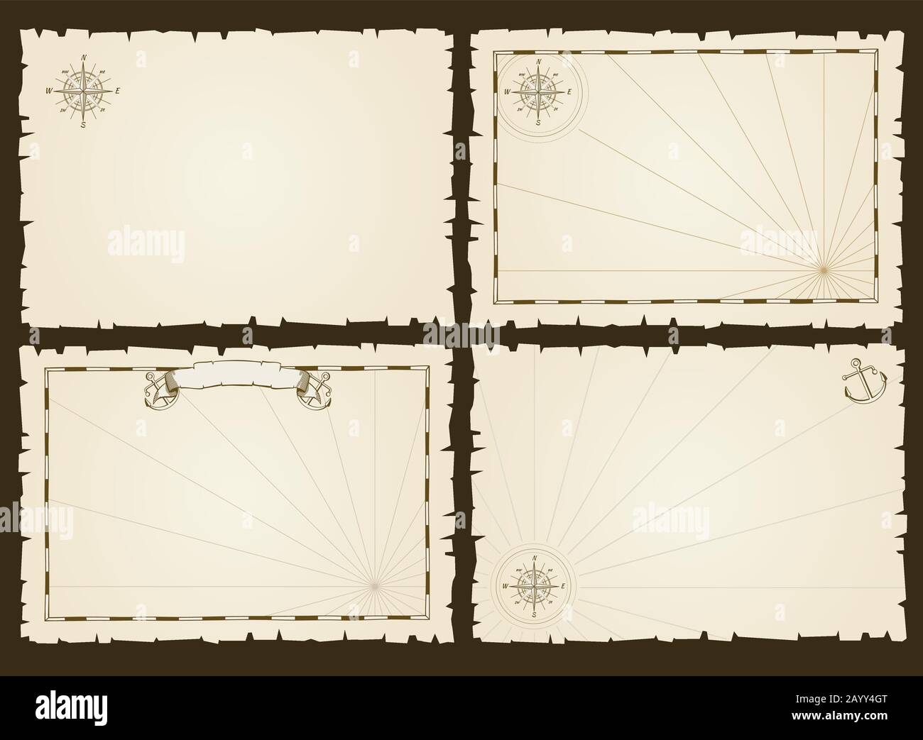 Vintage vide pirate fête invitation vecteur rétro modèles de carte dans ...