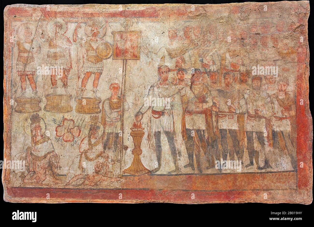 Syrie: Une fresque représentant Julius Terentius effectuant un ...