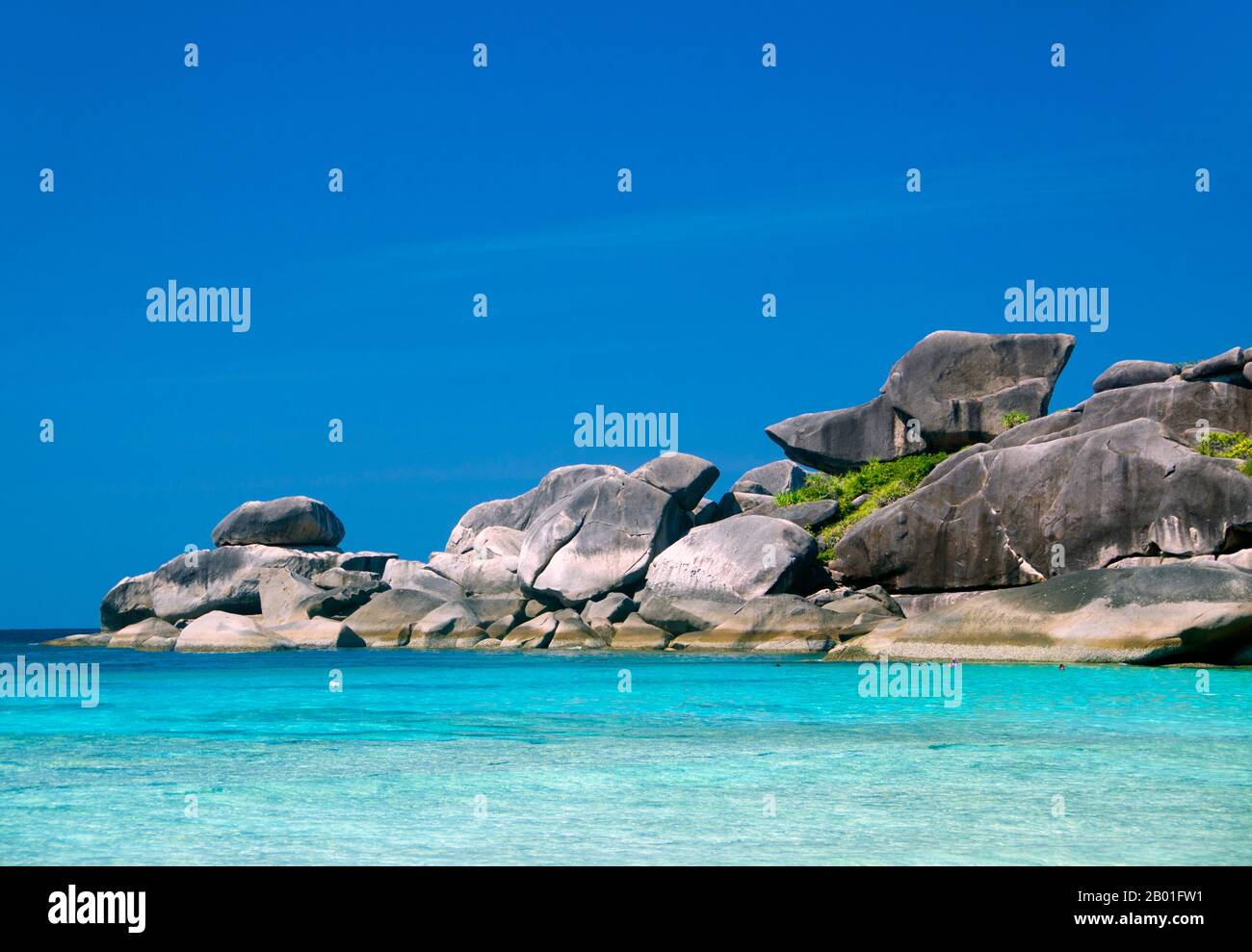 Thaïlande : île Similan (île 8), baie Donald Duck, rocher Donald Duck ...
