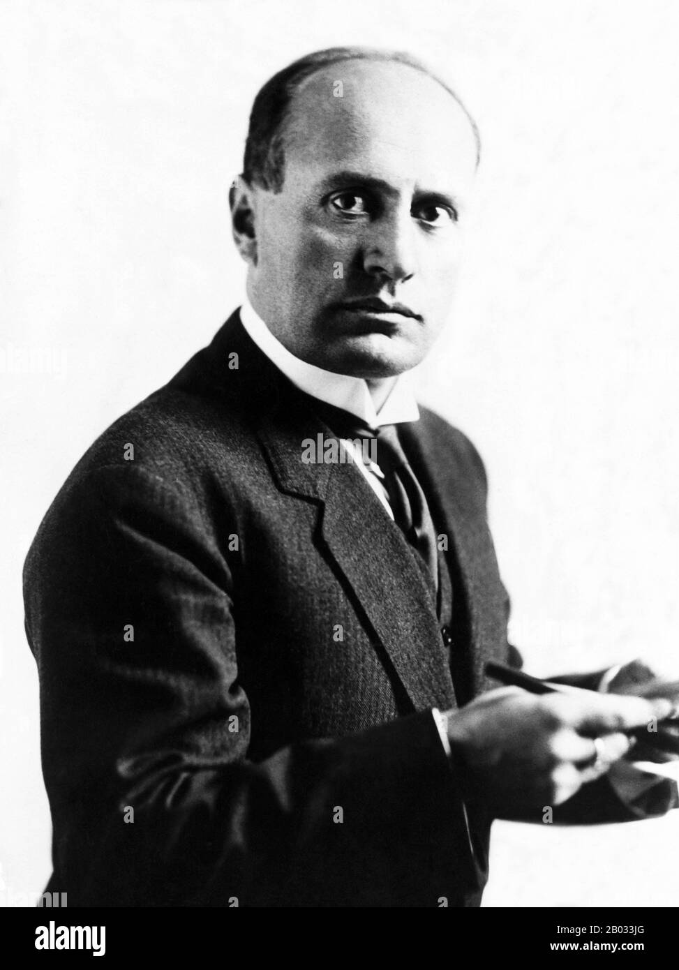 Benito mussolini 1883 28 april 1945 Banque d'images noir et blanc - Alamy