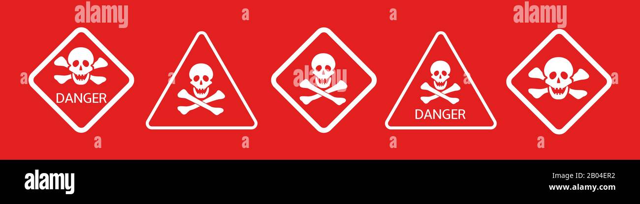 Symboles De Danger Banque d'images vectorielles - Alamy