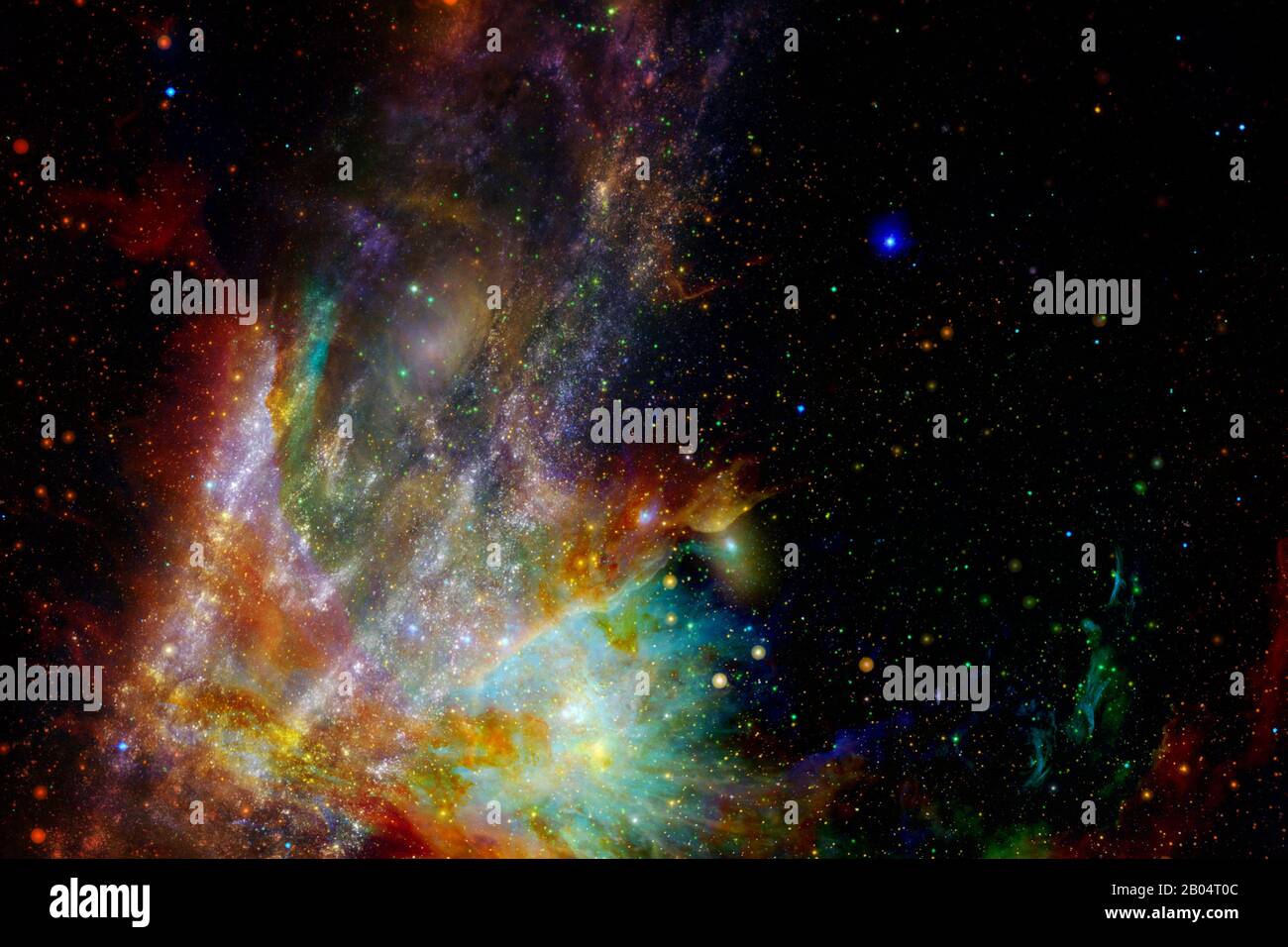 L'espace profond art. Starfield stardust, nébuleuse et Galaxie ...