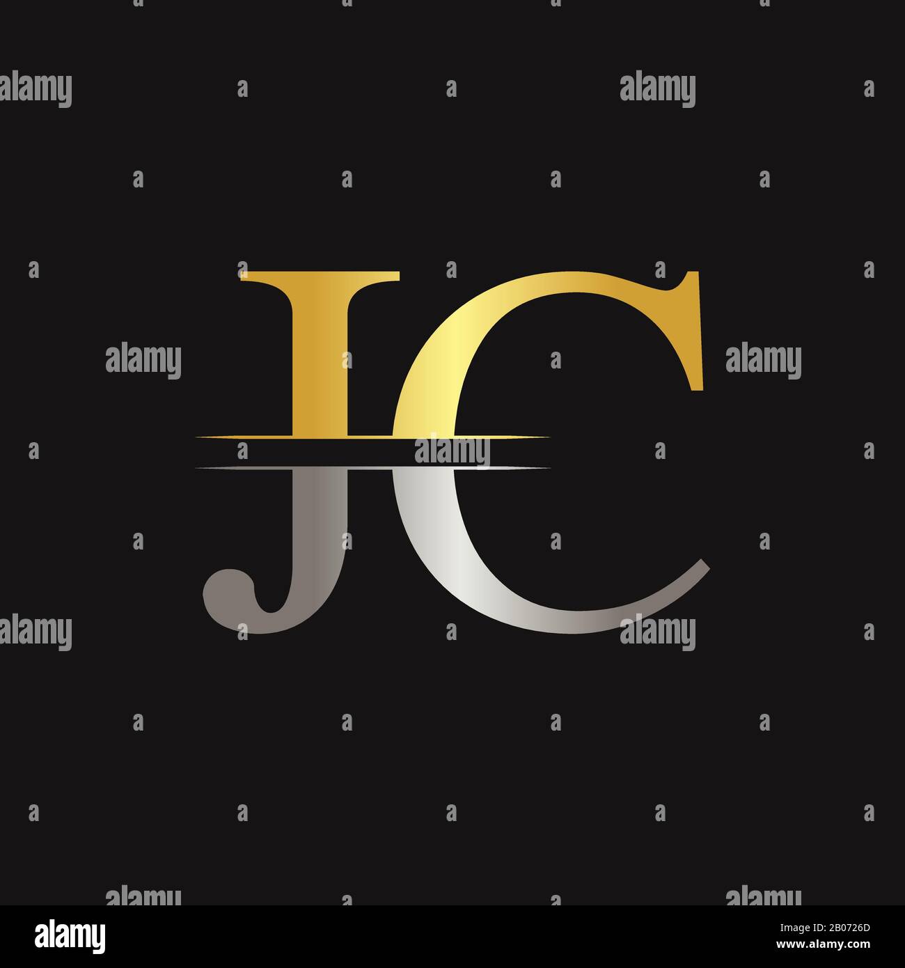 JC lettre Type Logo Design vector modèle. Résumé Lettre JC Logo Design ...
