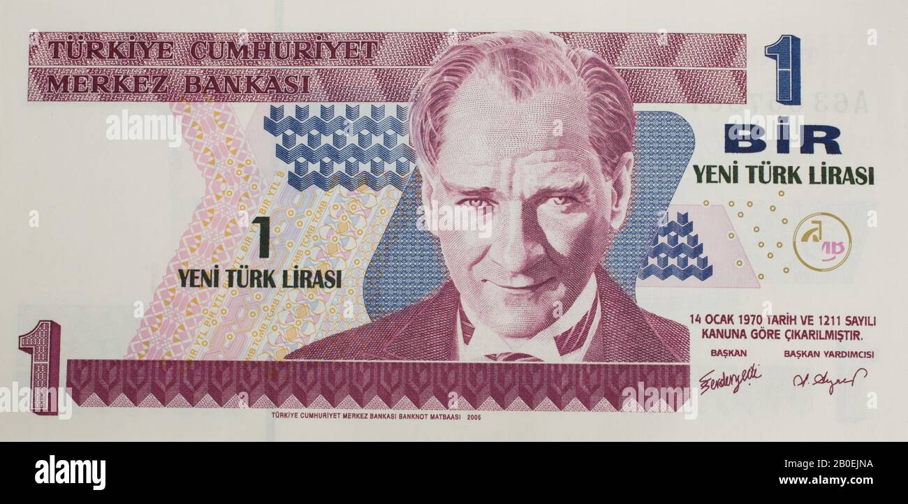 Old turkish lira banknotes Banque de photographies et d’images à haute ...