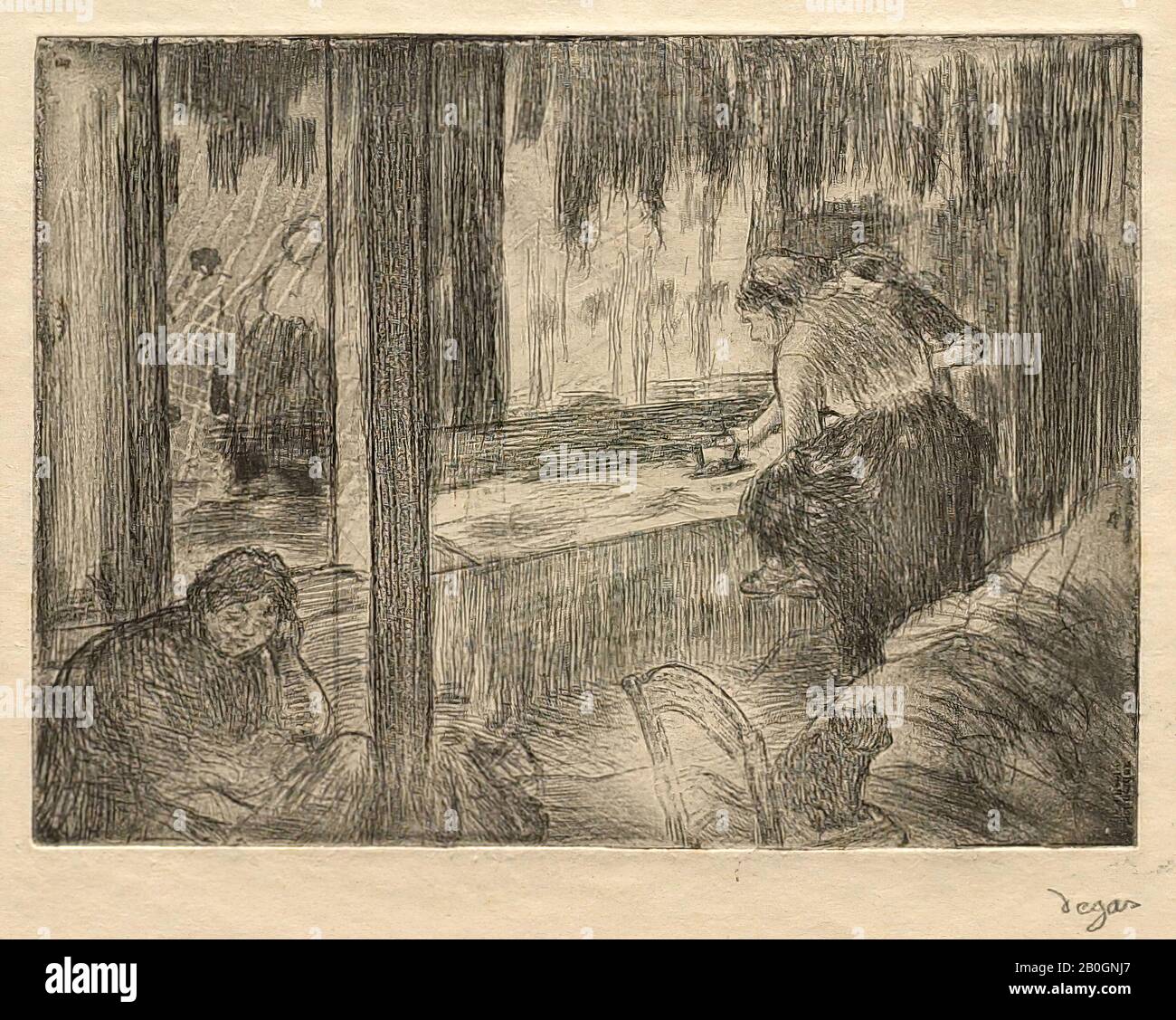 Repassage par edgar degas Banque de photographies et d’images à haute ...