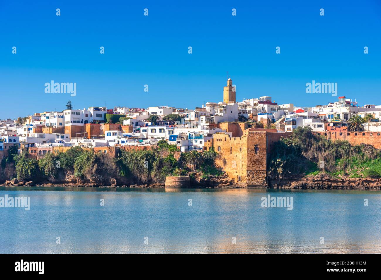 Casbah d'Udayas forteresse à Rabat au Maroc. Kasbah Udayas est ancienne ...