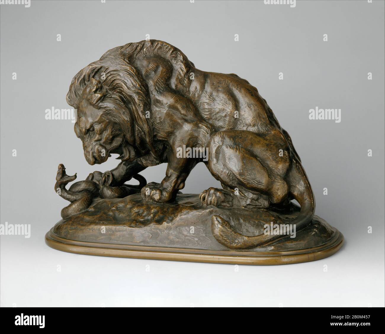 Antoine-Louis Barye, Lion et Serpent (Lion au Serpent), Français ...