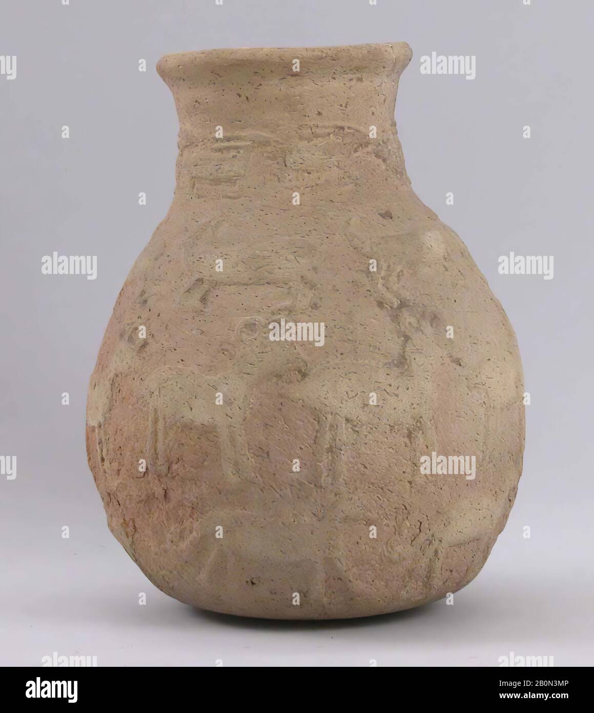 Pot, du 7ème au 8ème siècle, A Trouvé Irak, Kufa, Faïence; non-vitrage ...