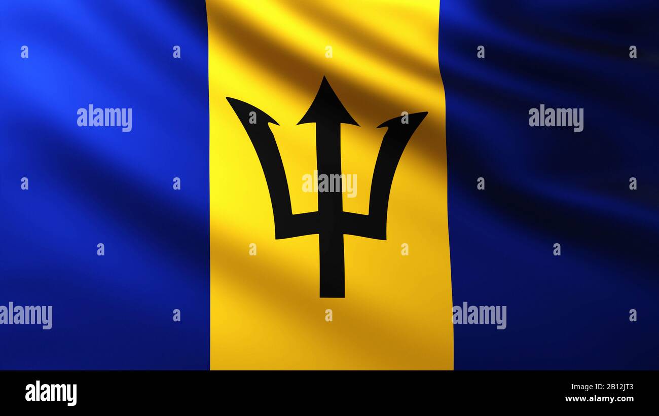 Drapeau Barbadien Banque d'image et photos - Alamy