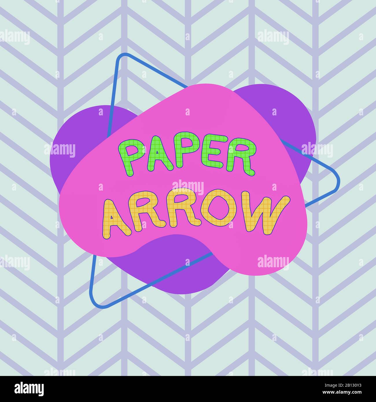 Panneau de texte indiquant la flèche du papier. Texte photo d ...