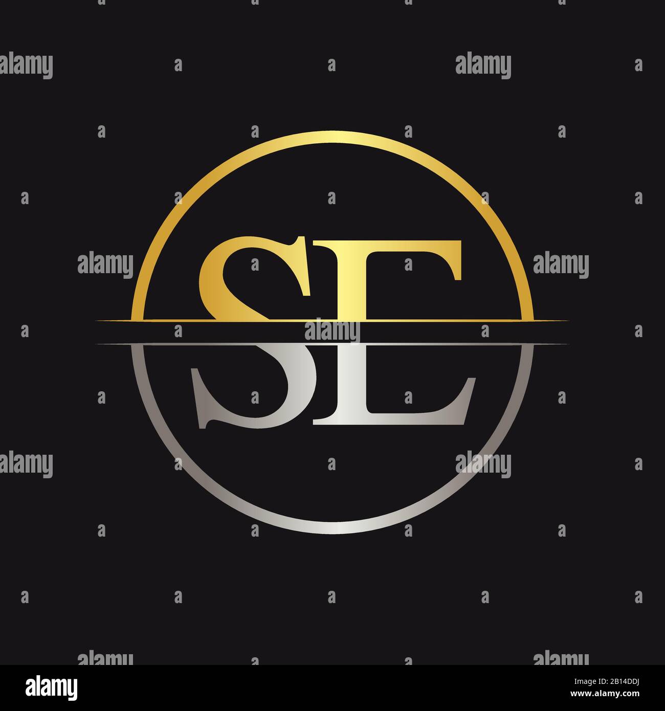 Se lettre logo Banque d'images vectorielles - Alamy