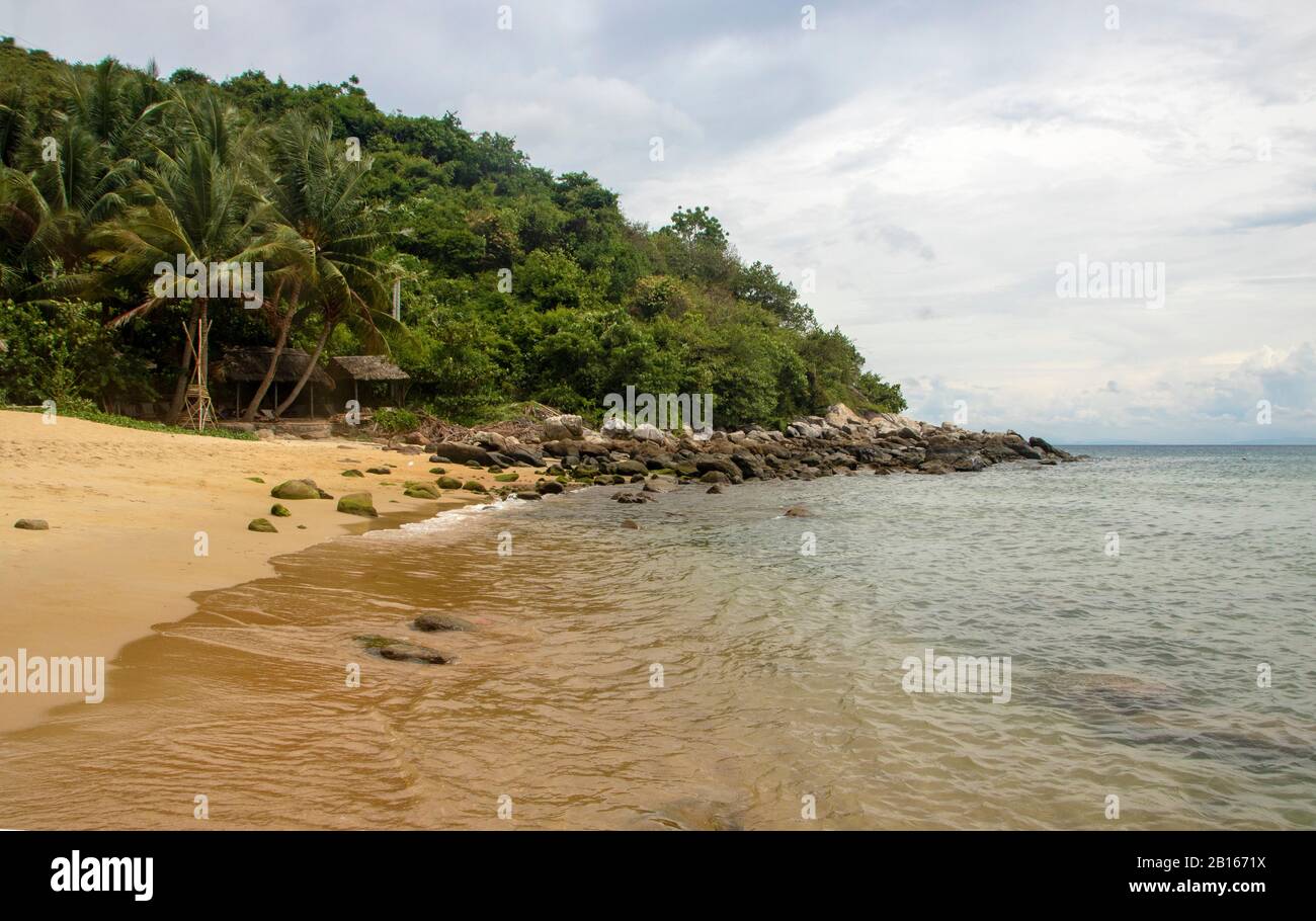 Plage sur l'île de Cu Lao Cham, une des îles de Cham au Vietnam ...