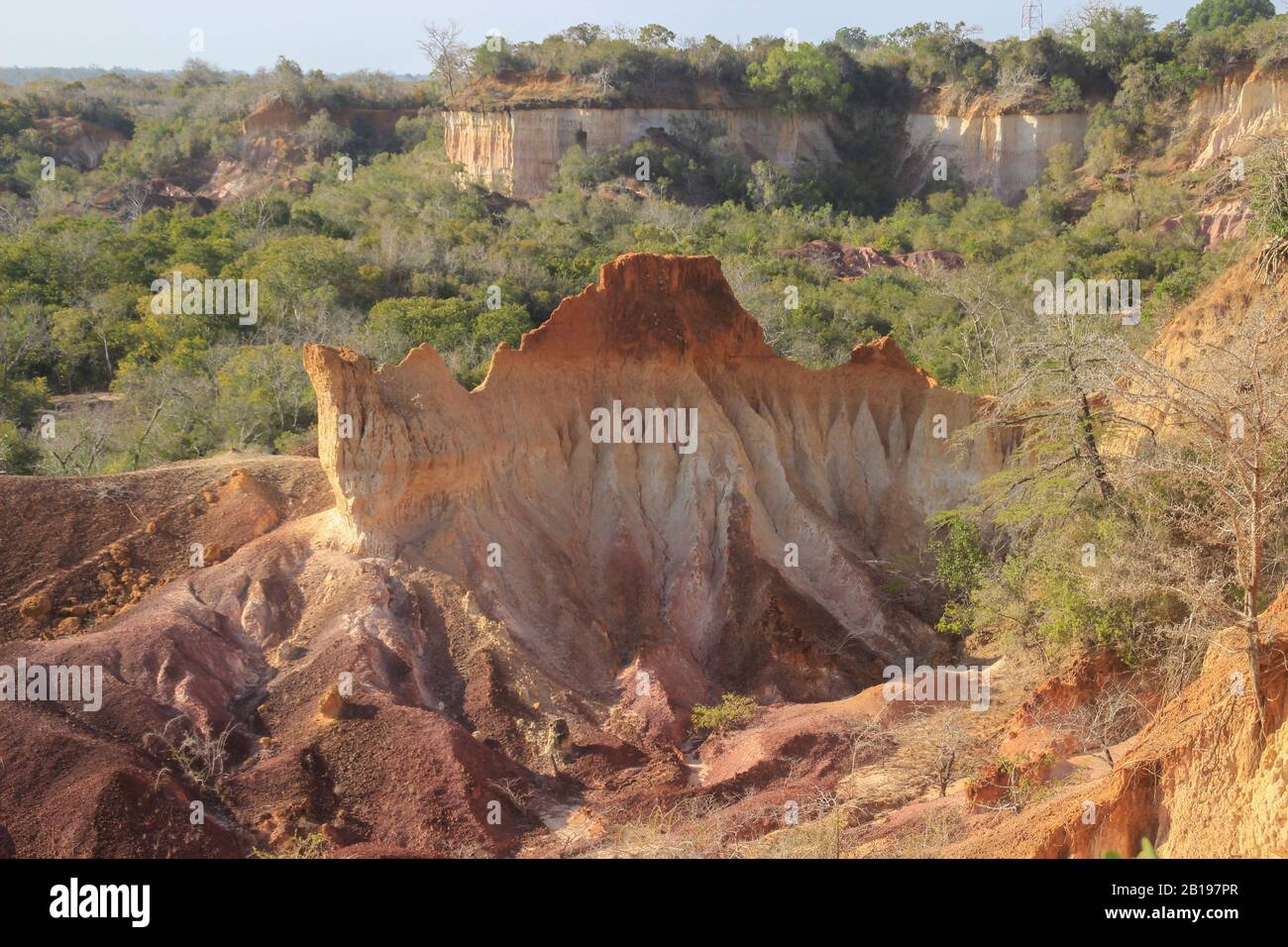 La célèbre attraction au Kenya est la gorge de Hell's Kitchen - pierres ...