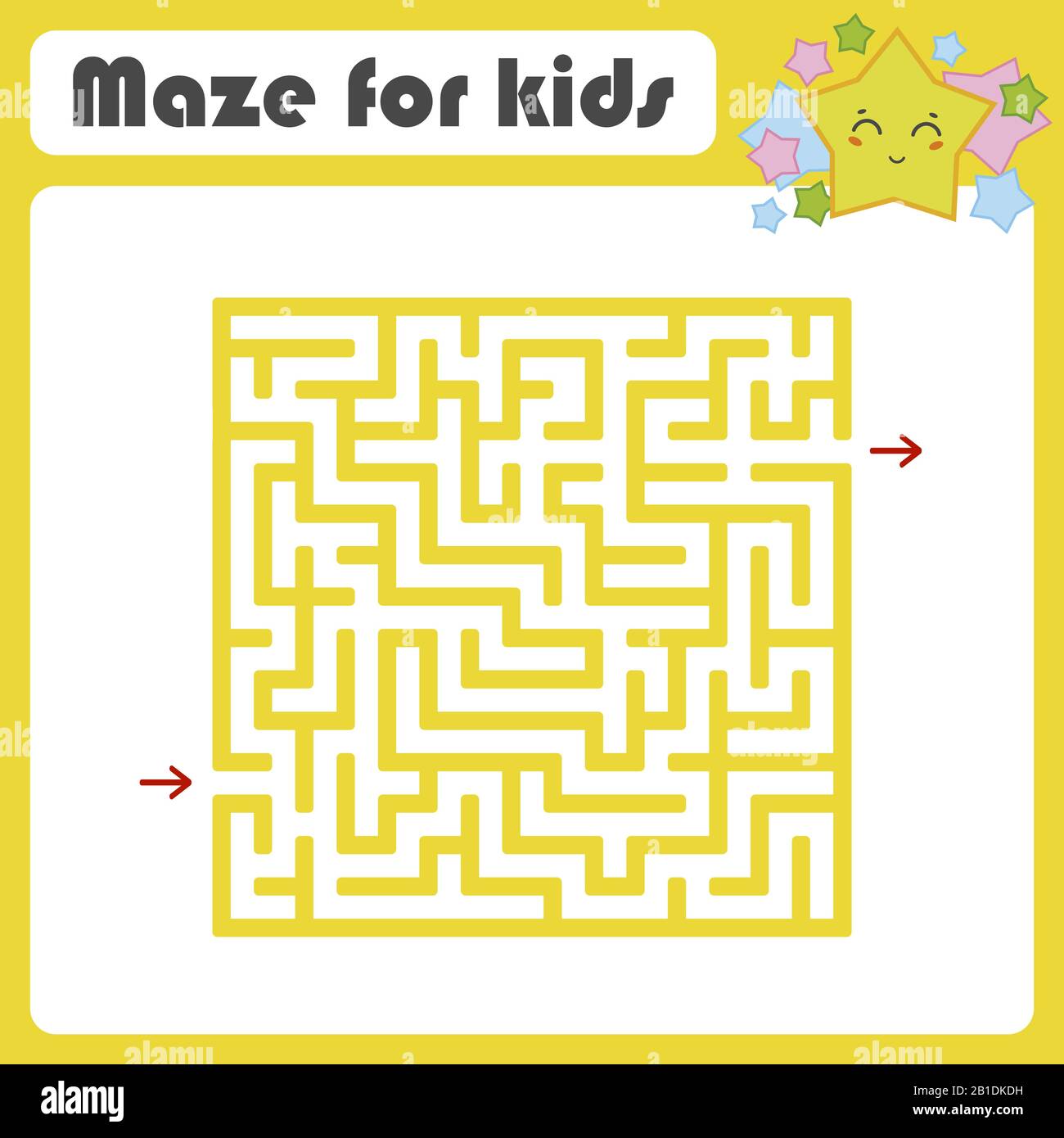 Labyrinthe. Jeu pour Enfants. Drôle de labyrinthe. Développement de l ...