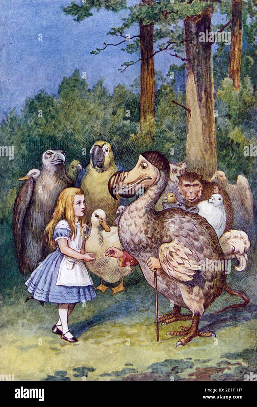 AVENTURES d'Alice AU PAYS DES MERVEILLES le Dodo apparaît aux chapitres ...