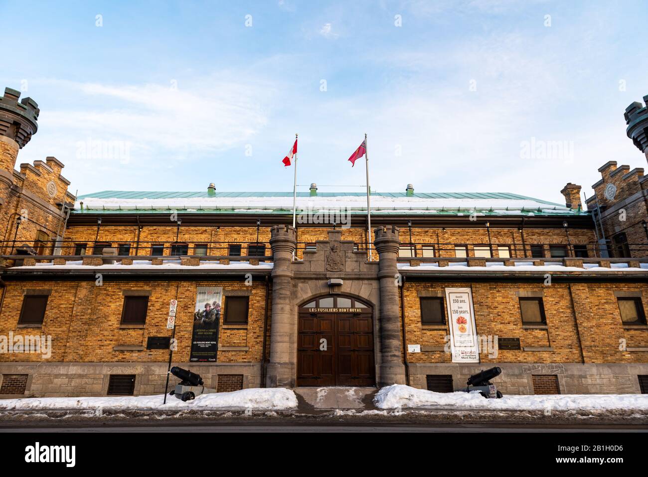 Montréal Québec Canada 24 février 2020 : Musée des Fusiliers Mont-Royal ...