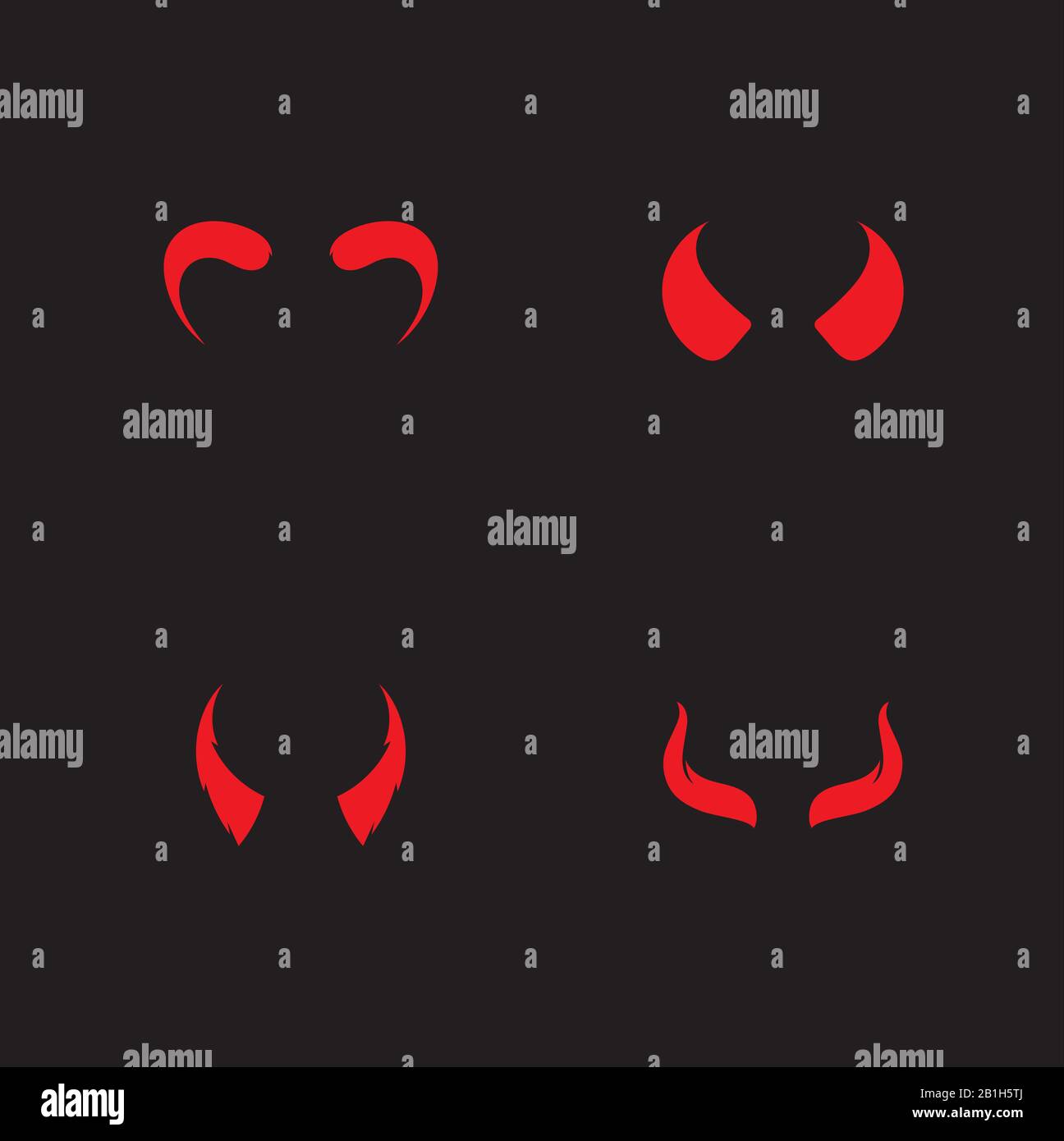 Devil horns hand Banque d'images vectorielles - Alamy