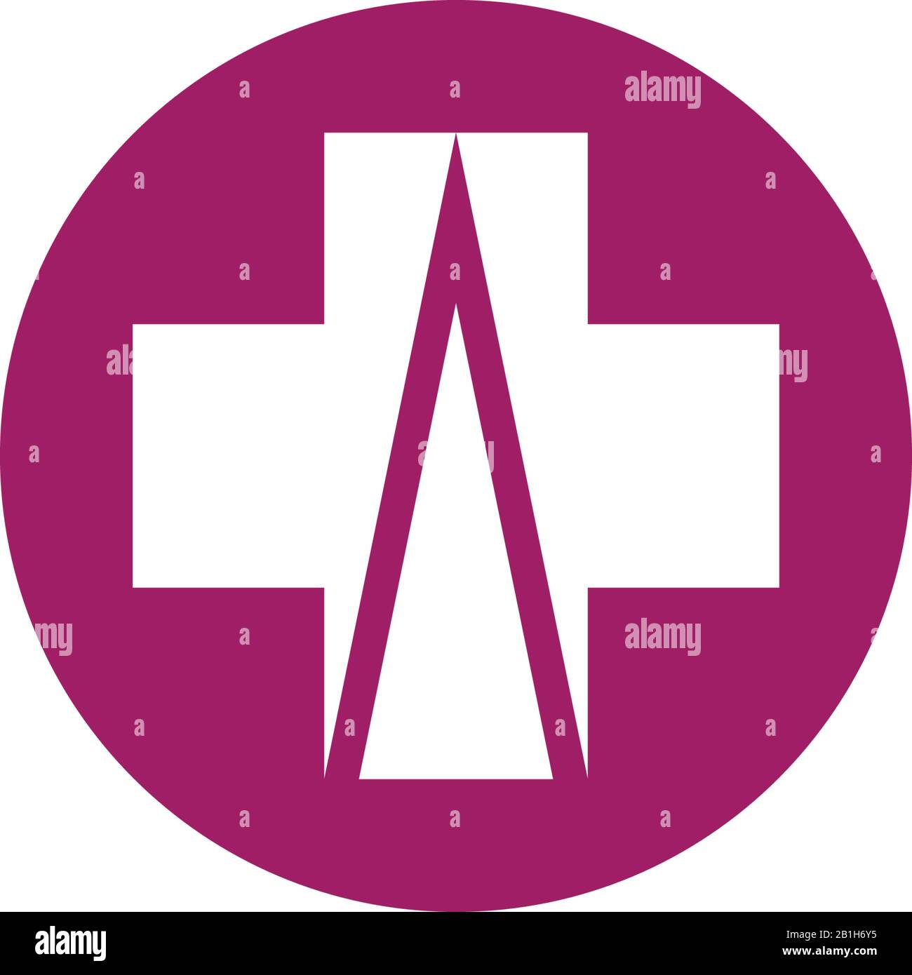 Logo de l'hôpital et symboles icônes du modèle vectoriel Image ...