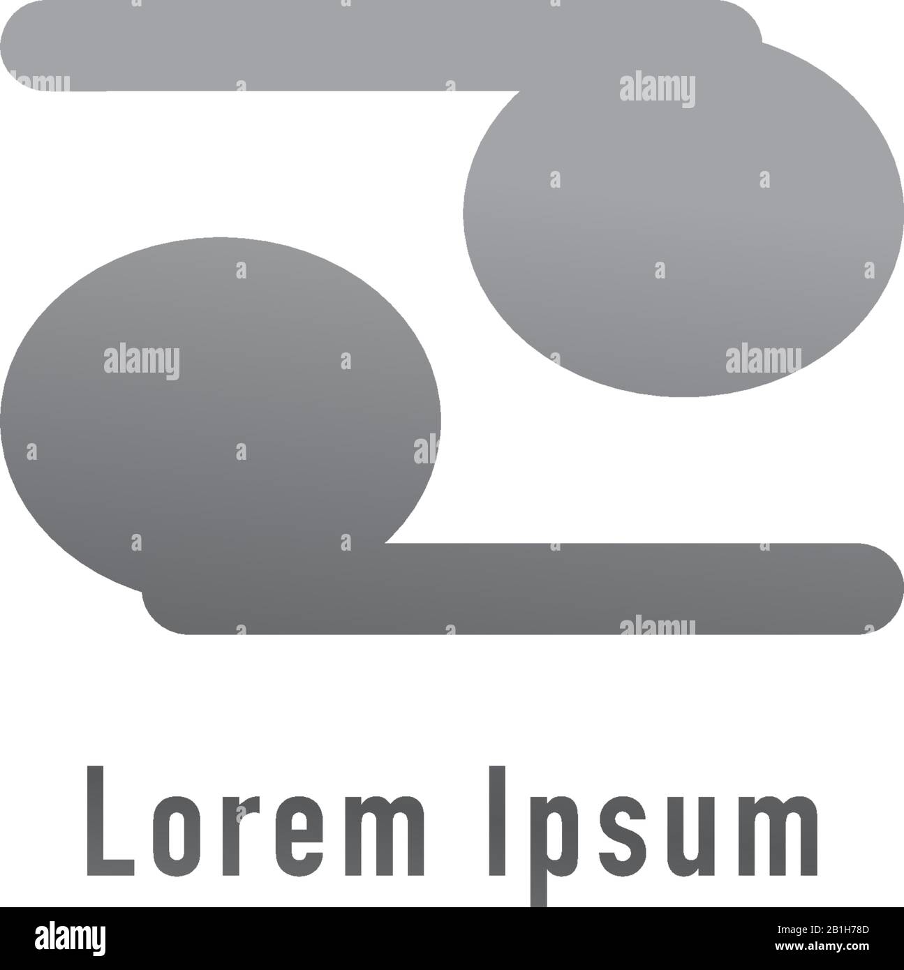 Modèle de conception de logo lettre minuscule pd Alphabet isolé sur ...