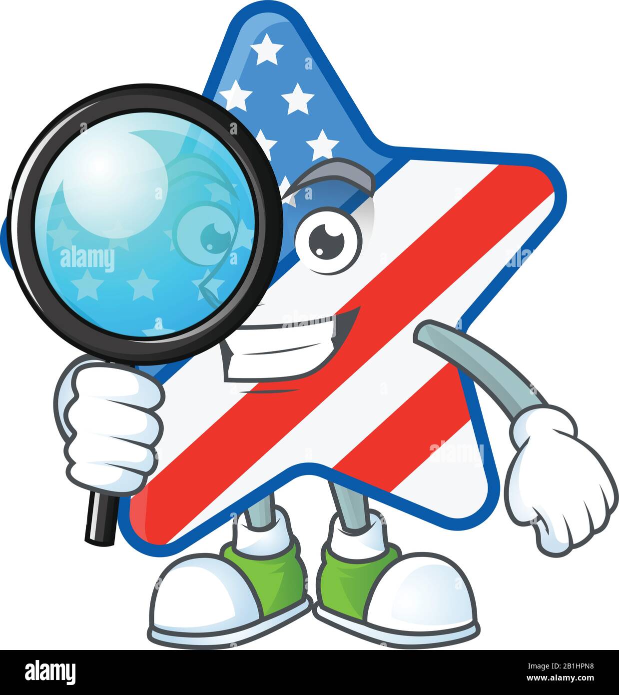 Un célèbre motif de personnage de dessin animé Detective Star One Eye ...