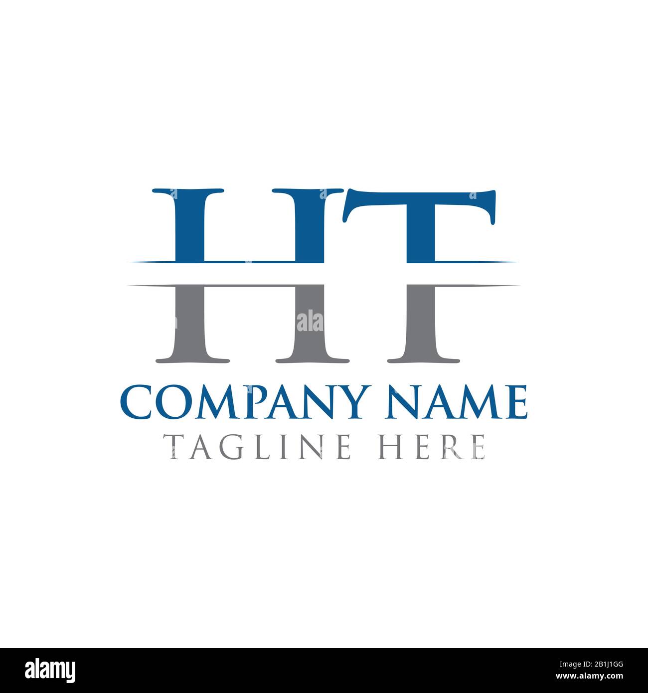 HT lettre Type Logo Design vector modèle. Résumé Lettre HT Logo Design ...