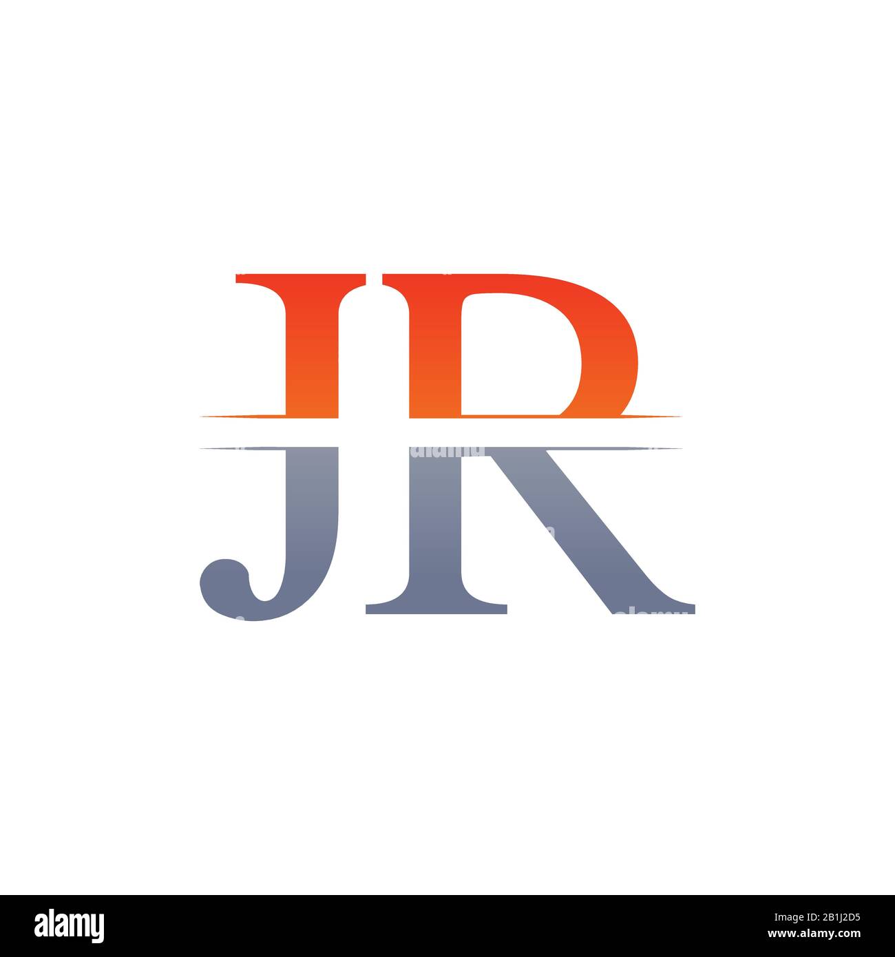 Lettre type JR Logo Design vector modèle. Résumé Lettre JR Logo Design ...