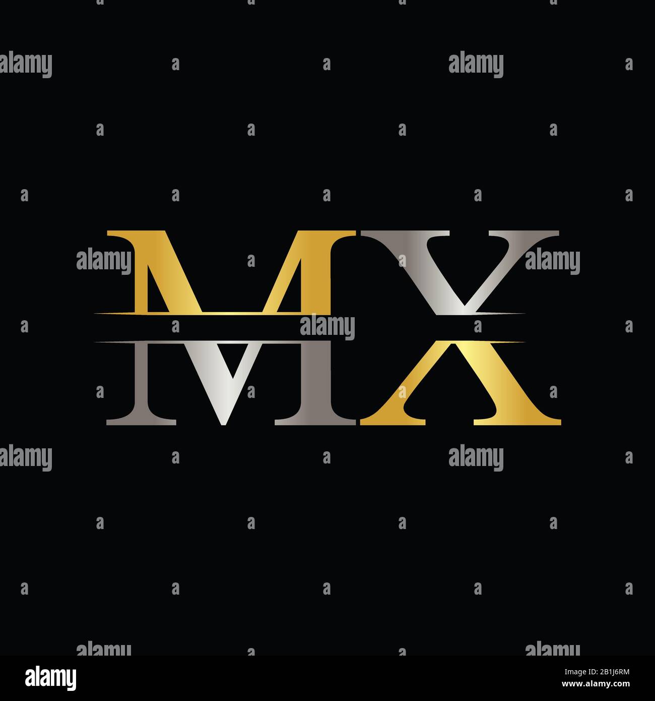 Logo mx Banque d'images vectorielles - Alamy