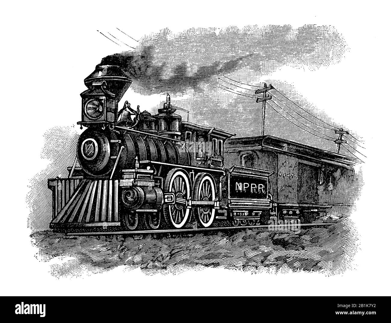Locomotive à vapeur 19e siecle Banque de photographies et d’images à ...