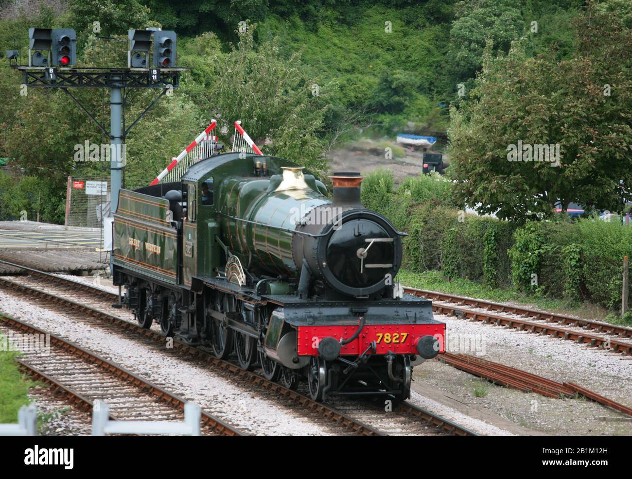 Gwr 7800 locomotive de classe 'Manor', no 7827 'Lydham Manor', train ...