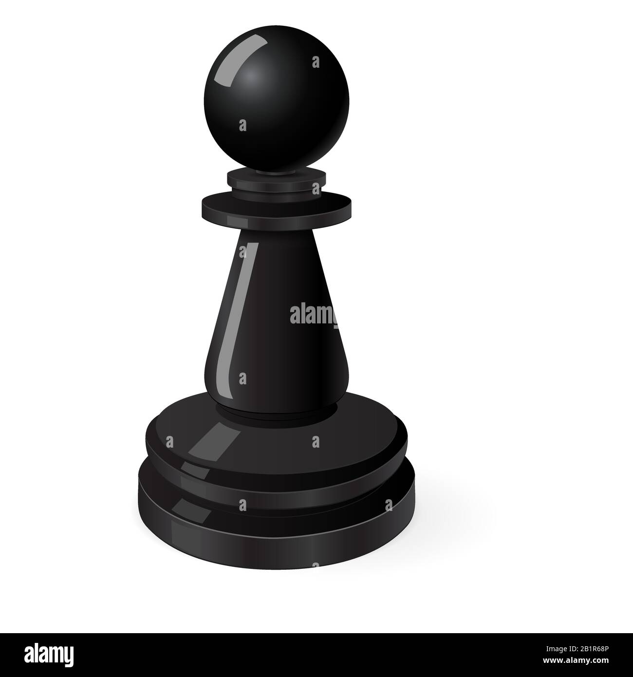 Pawn chess piece, illustration Banque d'images vectorielles - Alamy
