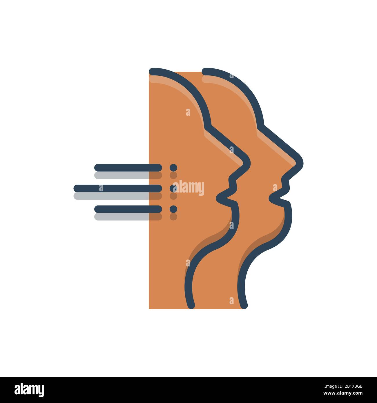 à deux faces Banque d'images vectorielles - Alamy