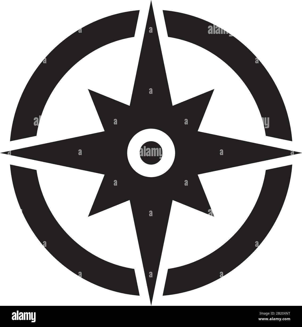 Triangle de la boussole Banque d'images vectorielles - Alamy