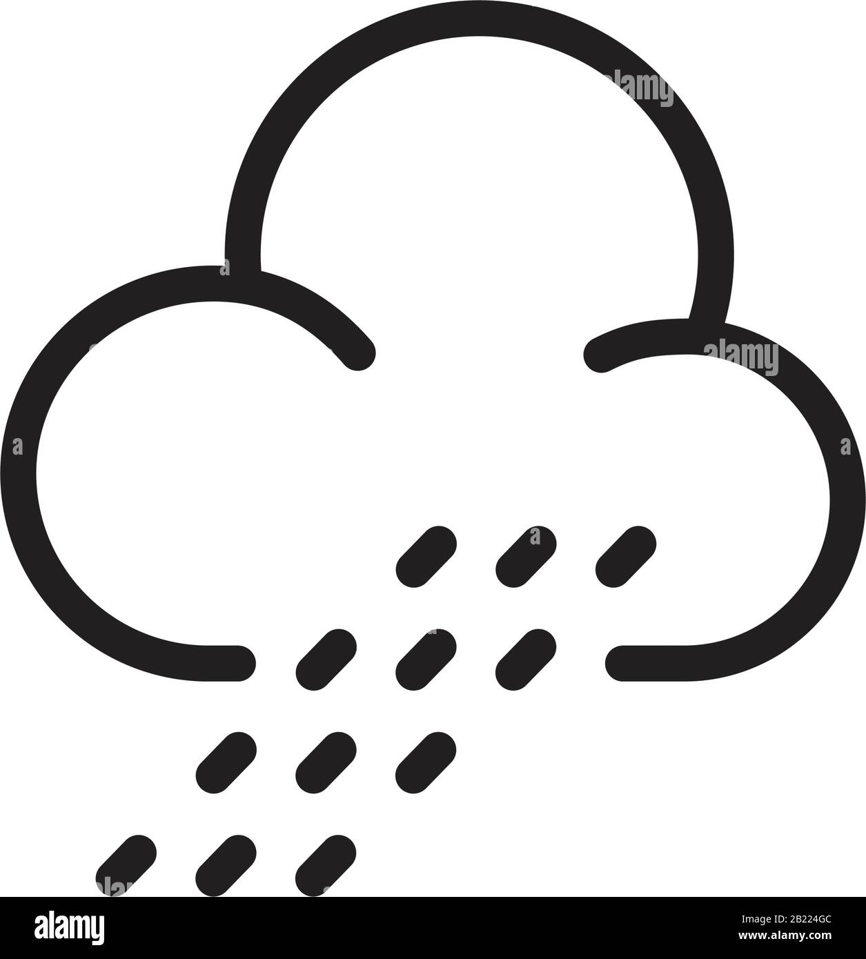 Modèle D'Icône météo couleur noire modifiable. Symbole d'Icône météo ...