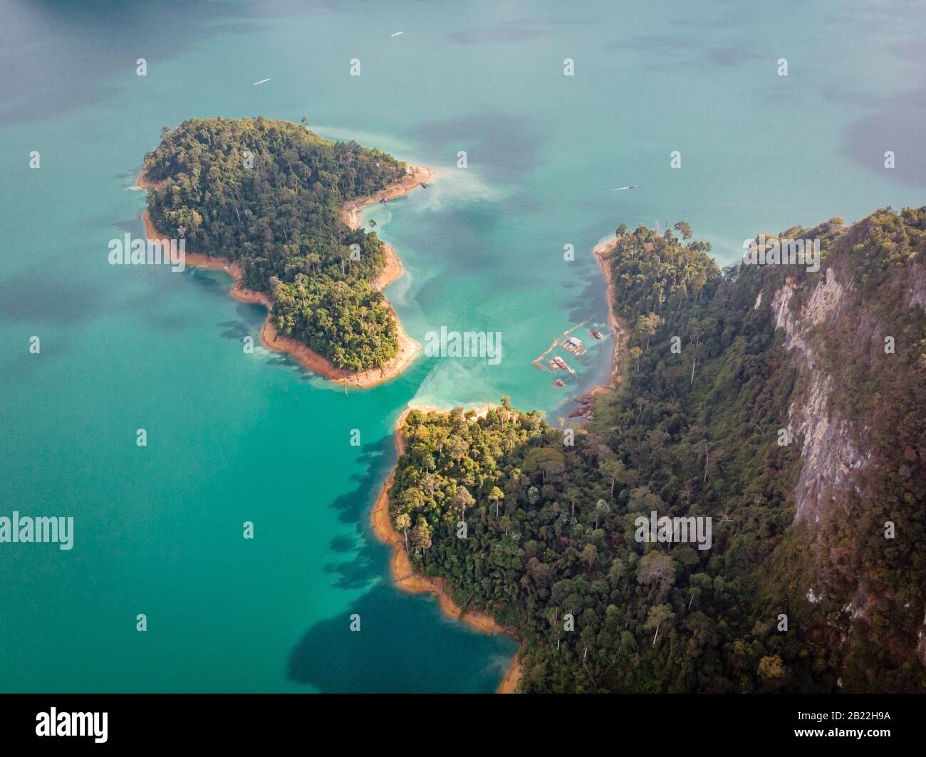Parc national de Khao Sok barrage De Cheow Lan, barrage de Ratchaprapha ...