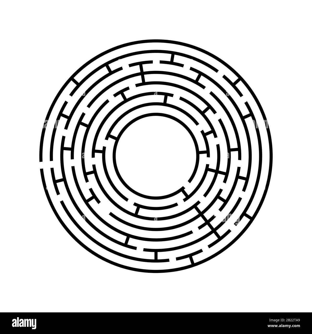 Labyrinthe rond. Un jeu intéressant et utile pour les enfants et les ...