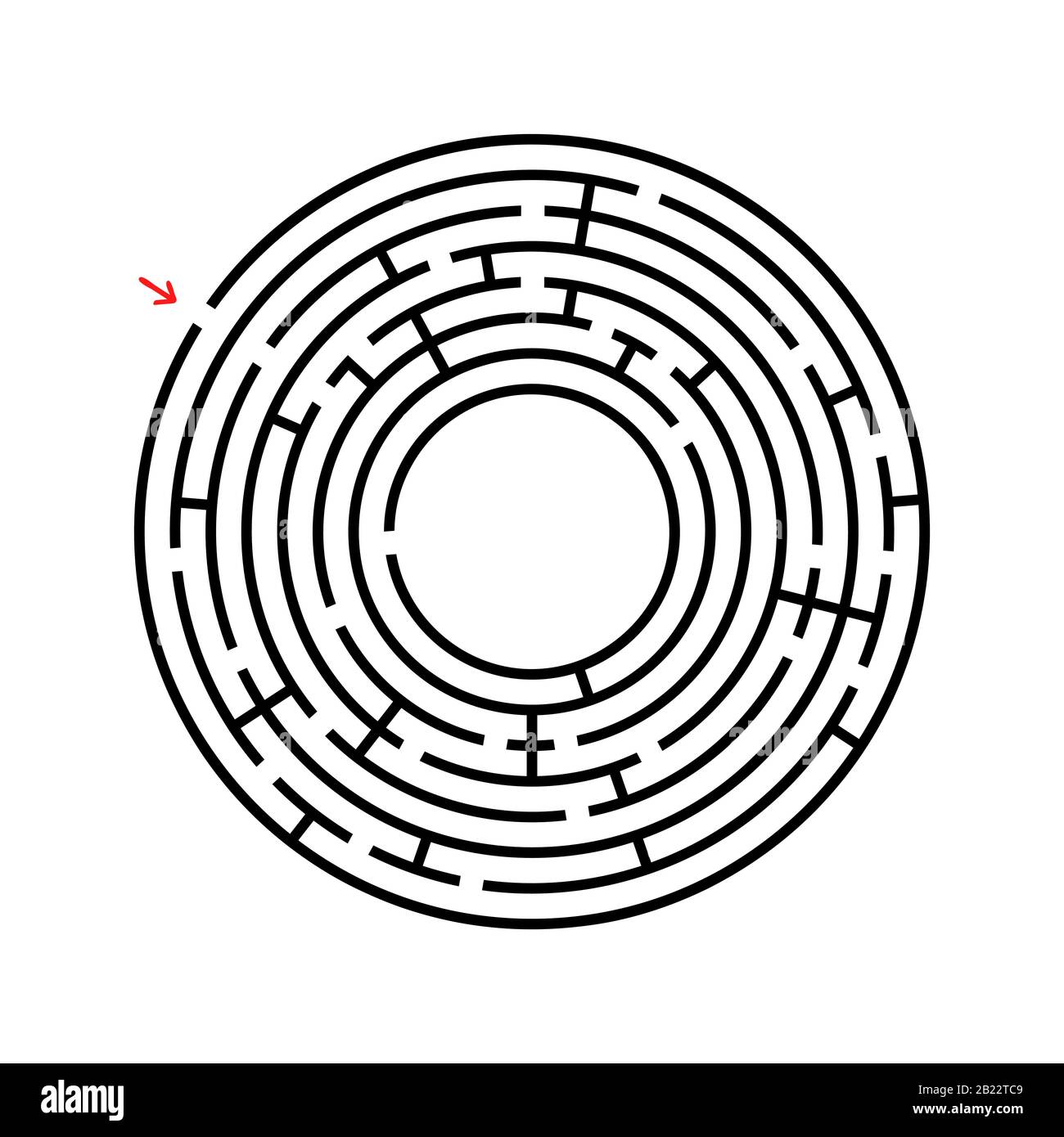 Labyrinthe rond. Un jeu intéressant et utile pour les enfants et les ...
