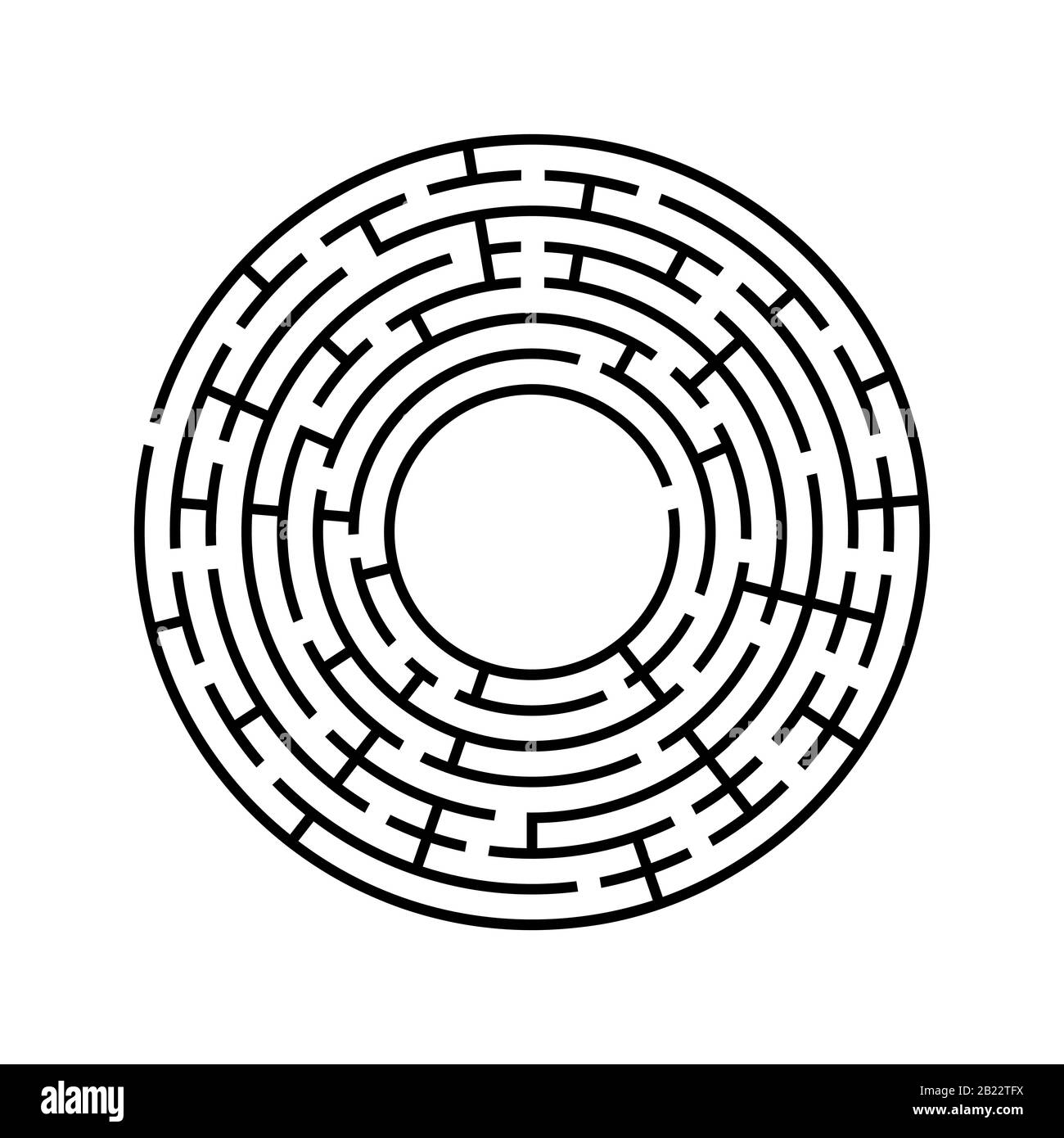 Labyrinthe rond. Un jeu intéressant et utile pour les enfants et les ...