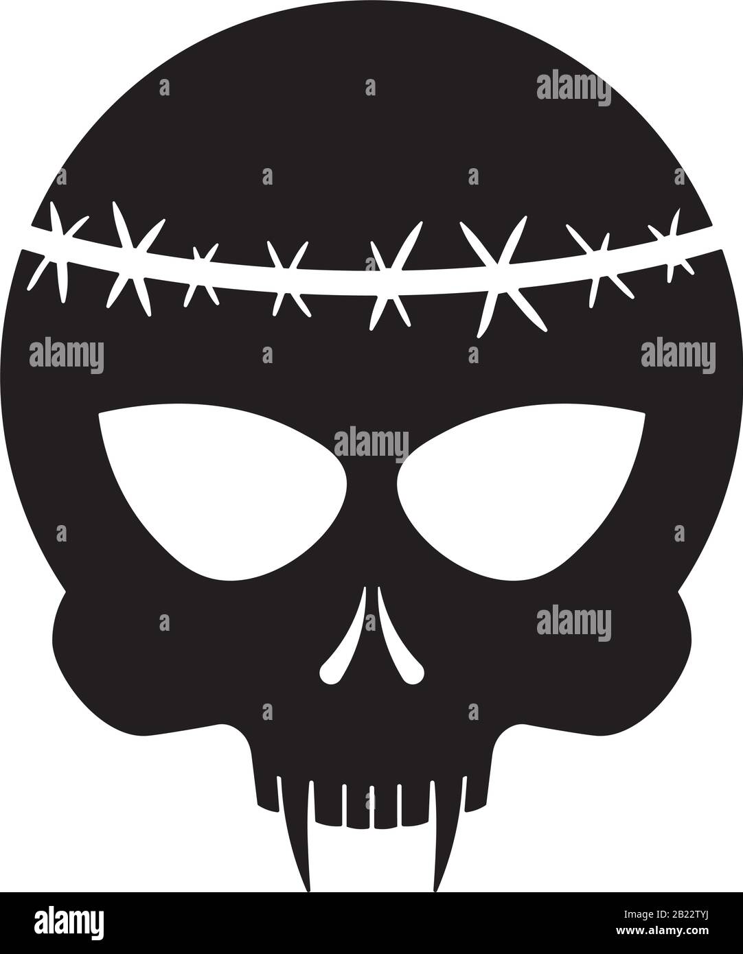 Horror tattoo Banque d'images vectorielles - Alamy