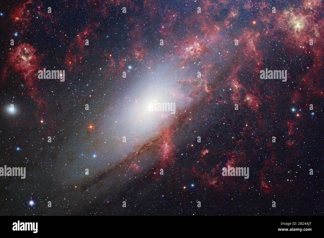 L'espace profond art. Starfield stardust, nébuleuse et Galaxie ...
