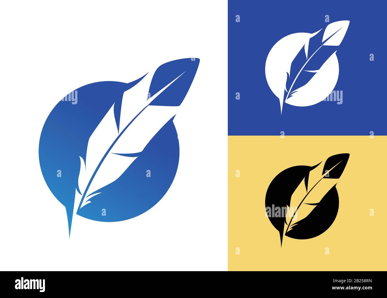 Logo plume Banque de photographies et d’images à haute résolution - Alamy