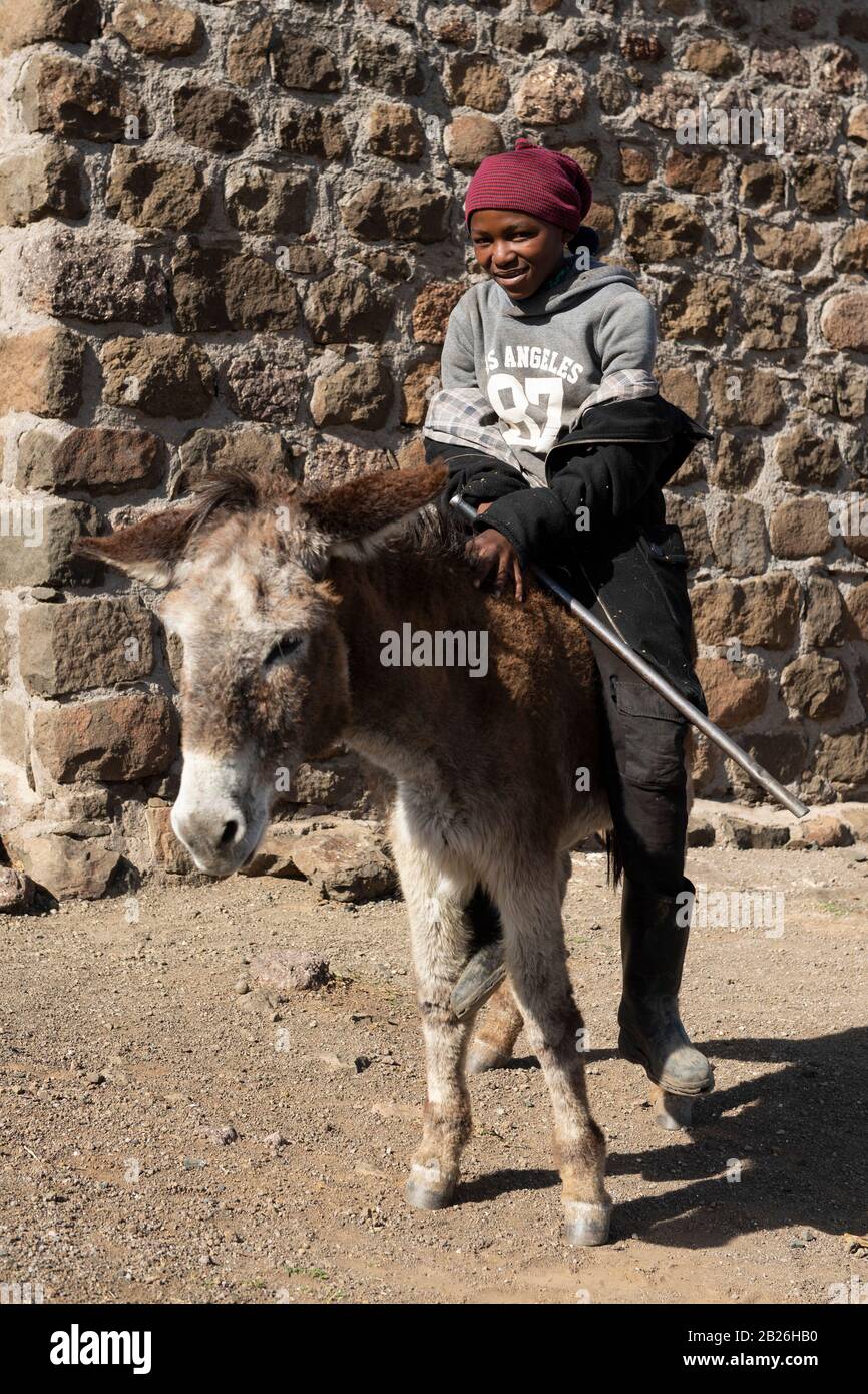 Basotho boy lesotho africa Banque de photographies et d’images à haute ...