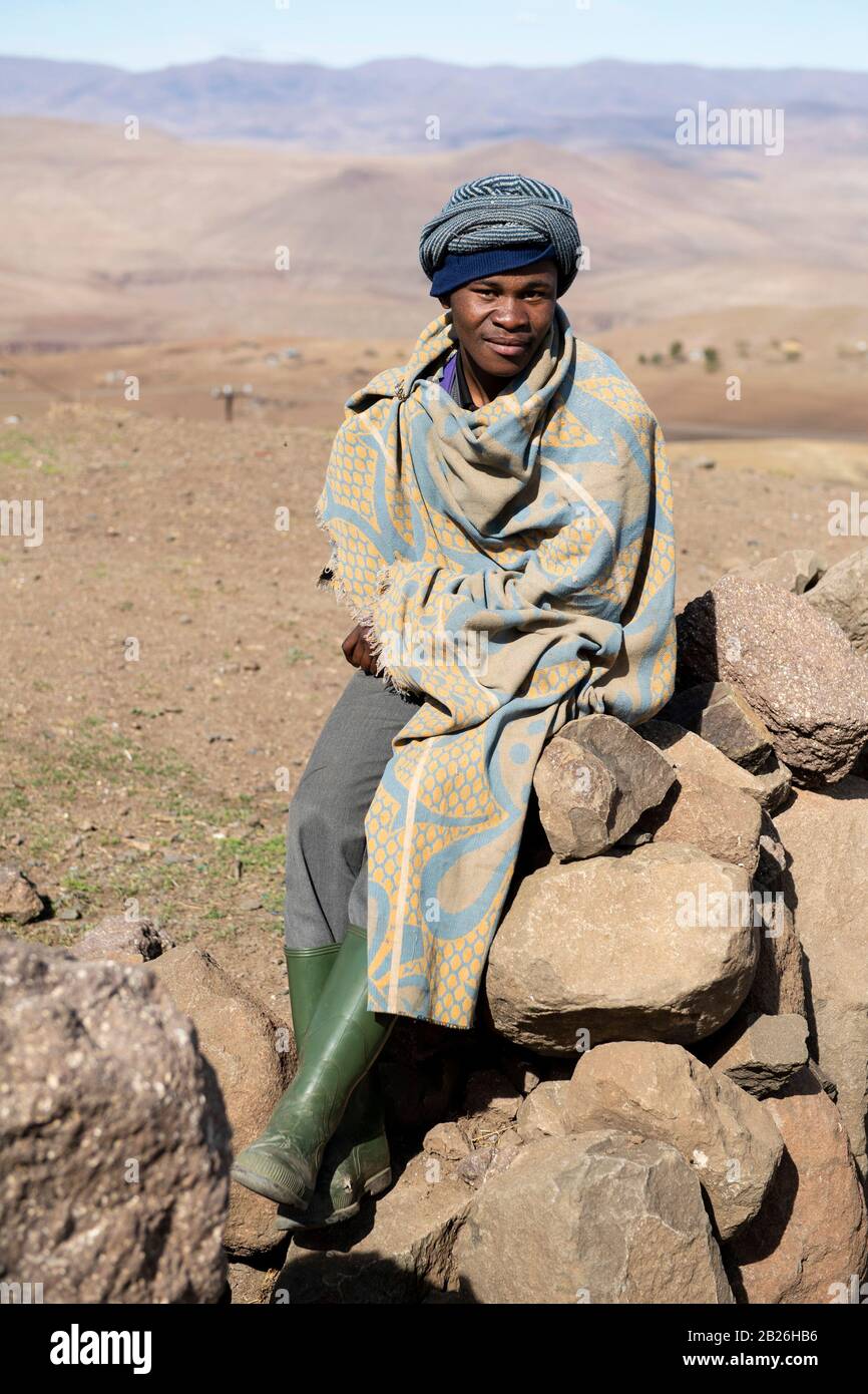 Basotho boy lesotho africa Banque de photographies et d’images à haute ...