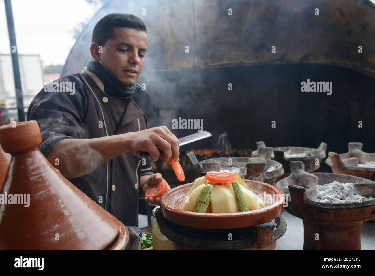 Faire cuire de manière certaine à tartiner les légumes pour la cuisson ...