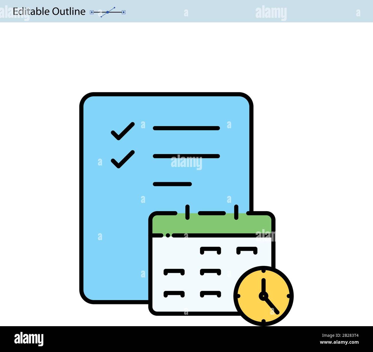 Icône Calendrier, icône Programme, document d'entreprise, icône ...