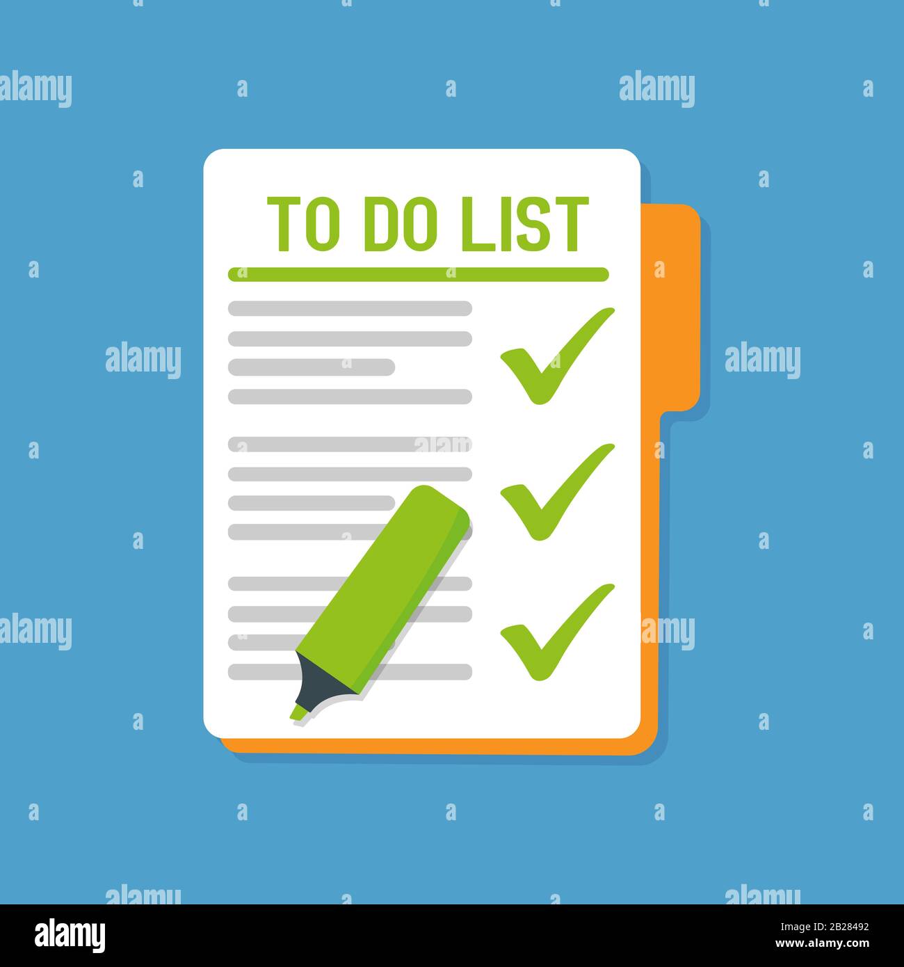Check list digital Banque d'images vectorielles - Alamy