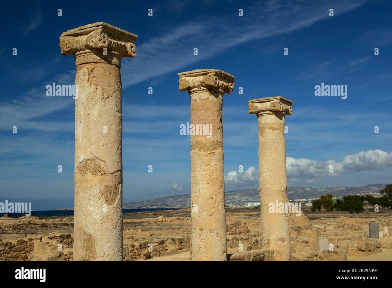 Salamine anciennes ruines romaines du nord de chypre Banque de ...