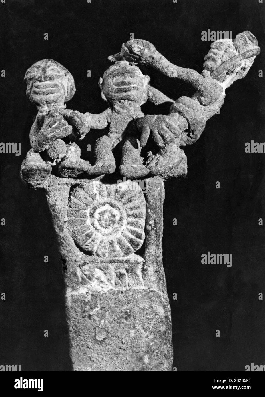 Tumi peru Banque d'images noir et blanc - Alamy