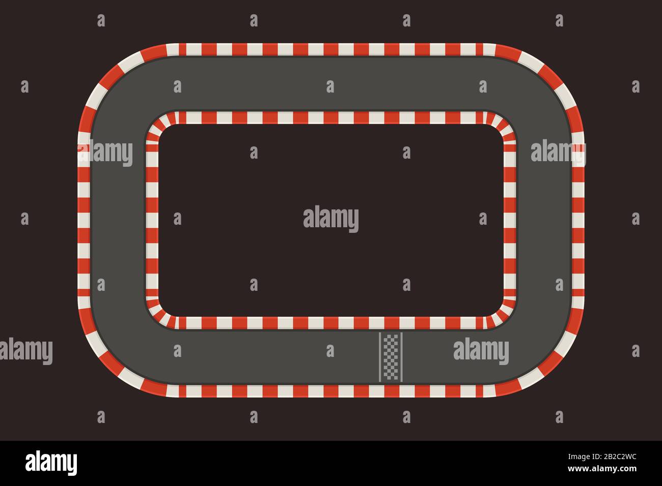 Piste de course vue de haut Banque d'images vectorielles - Alamy