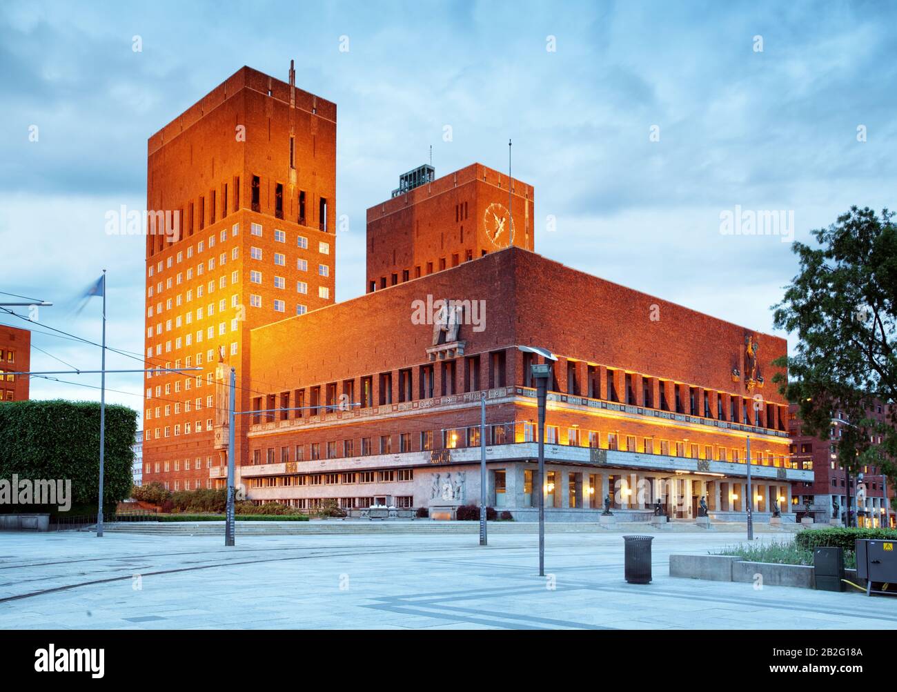 Oslo city hall norwegian oslo Banque de photographies et d’images à ...